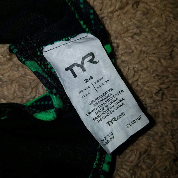 TYR | Swim | Tyr Green And Black Suit | Poshmark